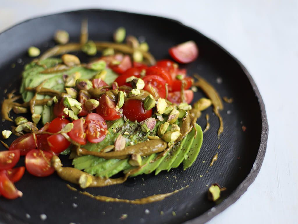 Avocado-Pistache Carpaccio | Fittergy.nl